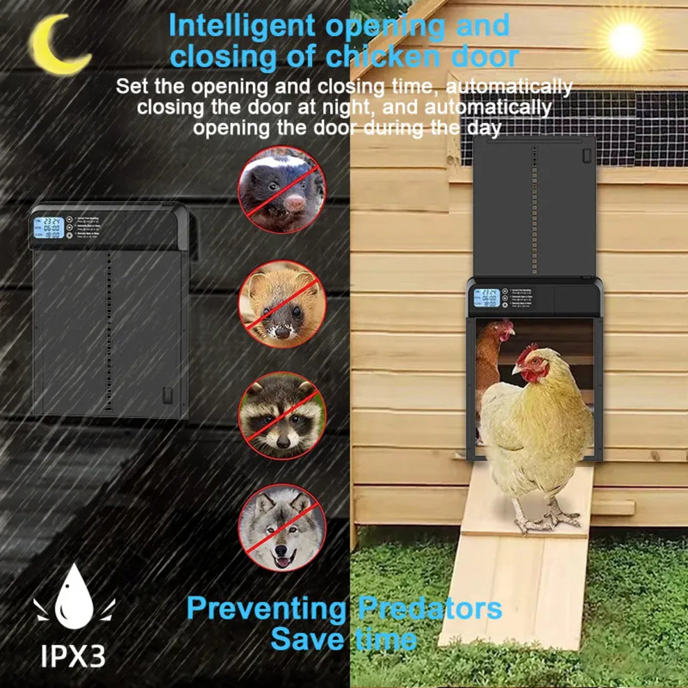 Smart Auto Chicken Coop Door with Timer – Grit
